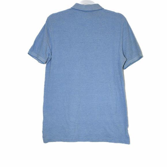 Chaps | Shirts | Chaps Mens Blue Cotton Polo Shirt Solid Collared ...